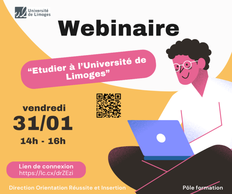 Webinaire "Etudier à l'Université" - Bienvenue UNILIM